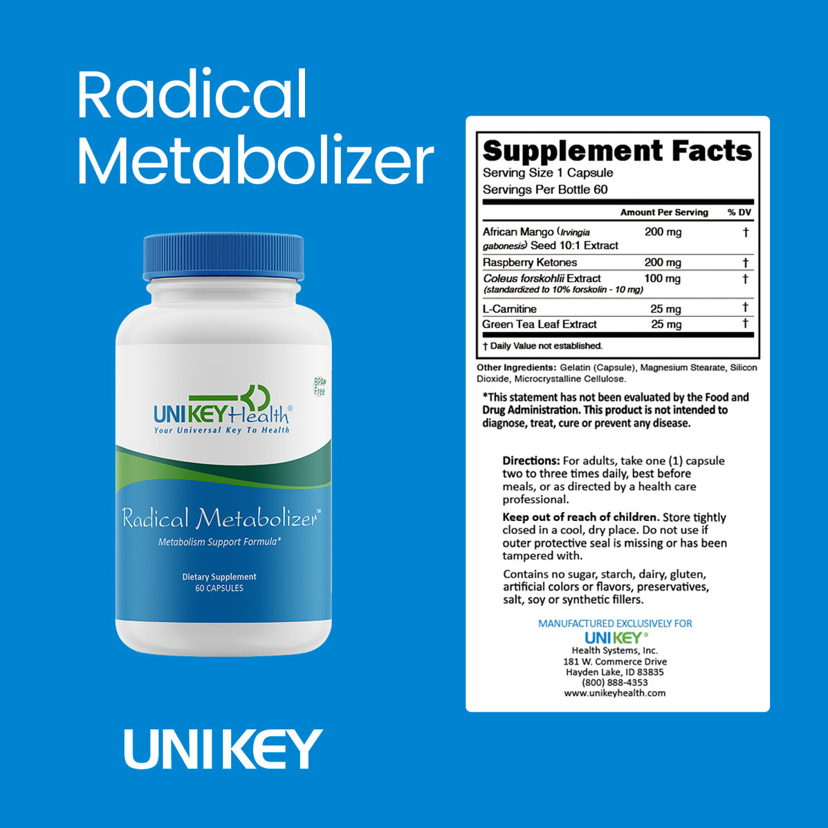 Radical Metabolism Supplements Bundle — UNI KEY Health